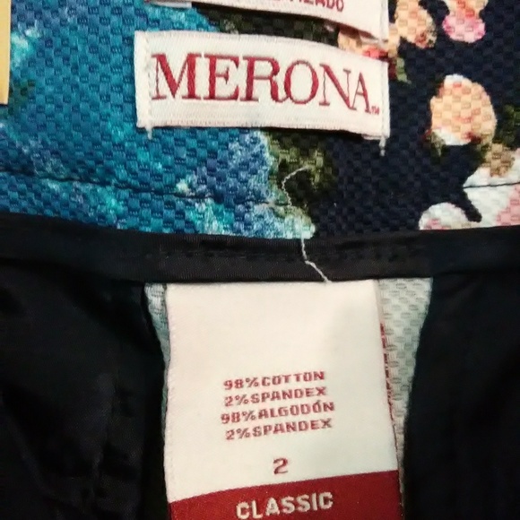 Merona | Pants & Jumpsuits | Nwt New Merona Classic Fit Floral Ankle ...